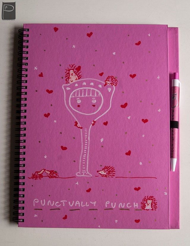 ‘Puzzle’: pink & green / pink & zöld | Punctually Punch Art